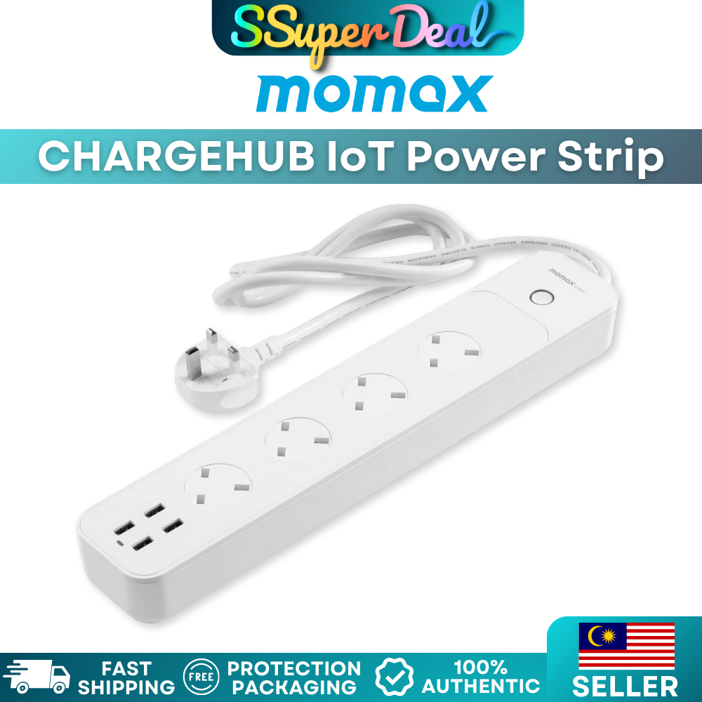 Momax CHARGEHUB IoT Power Strip | Shopee Malaysia