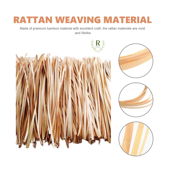 Bamboo Iratan 10pcs Thin Flat Wicker Rattan Cane Reed for Making Basket ...