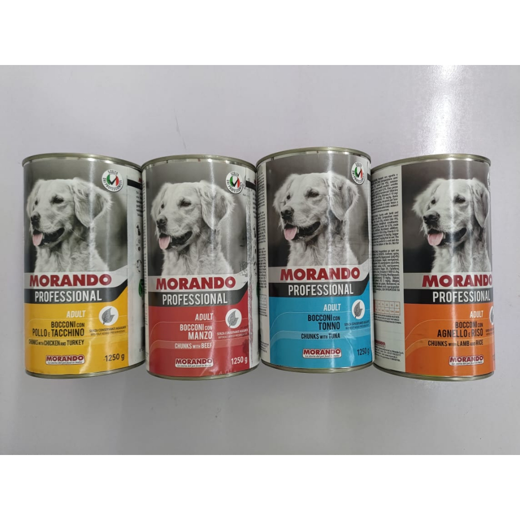 Morando Professional CHUNKS Dog Canned Food 1.25kg [EXPIRY DATE: JULY ...