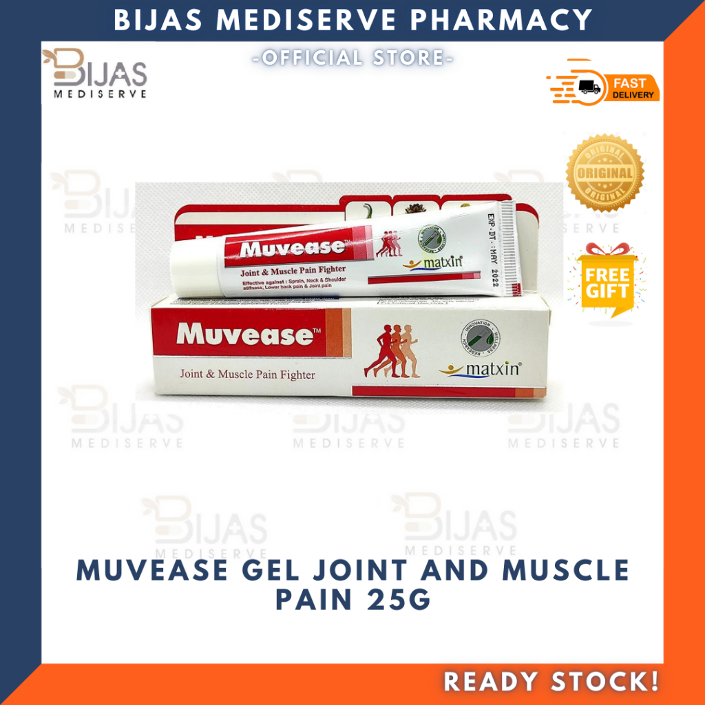 MUVEASE GEL JOINT AND MUSCLE PAIN 25G (EXP:12/2025) | Shopee Malaysia
