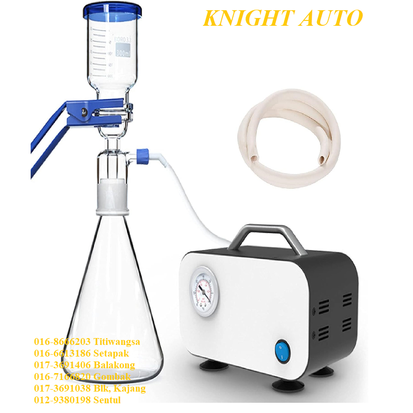 Mini Oil-free Diaphragm Vacuum Pump Filter Laboratory Lab Solvent ...