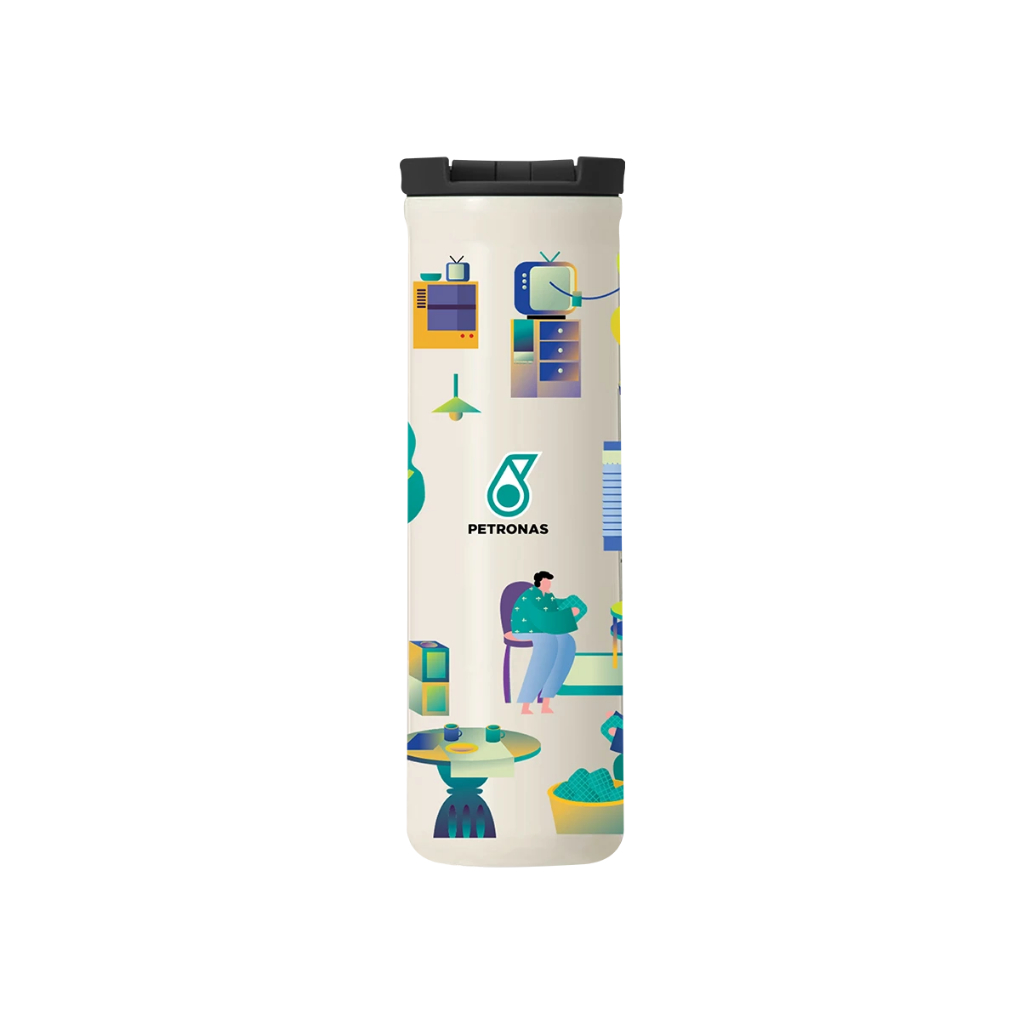 PETRONAS Raya 2025 Stainless Steel Tumbler - White | Shopee Malaysia