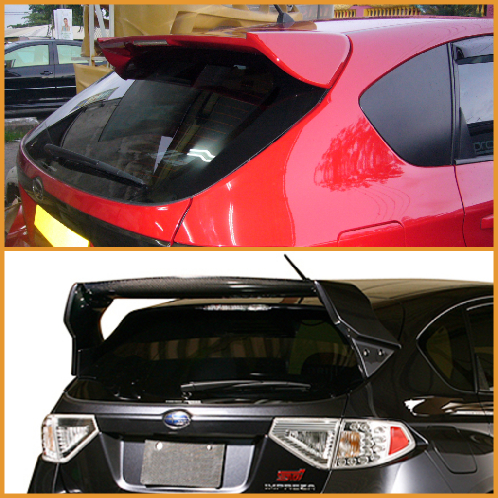 Subaru Impreza Third Generation 3rd Gen 2008 '08 Hatchback Roof Spoiler ...