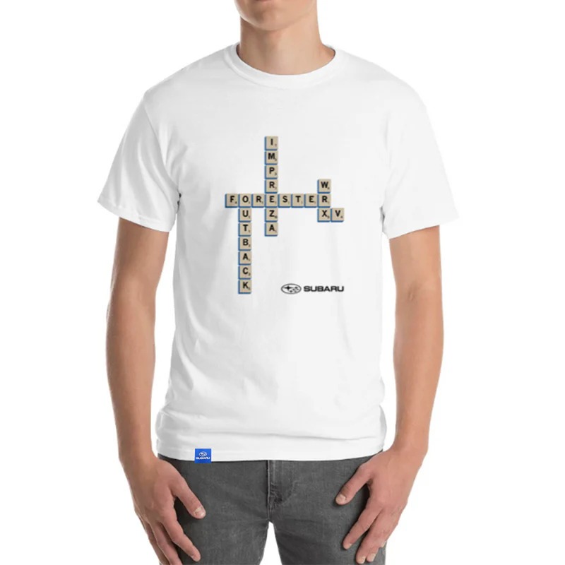Subaru Word Puzzle Men's Tee (White) | Shopee Malaysia