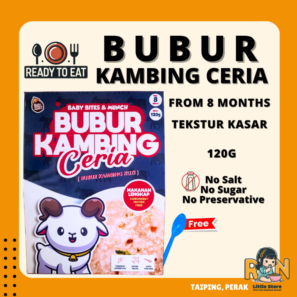 READY TO EAT BABY FOOD - BABYBITESNMUNCH Bubur Kambing Ceria Makanan ...