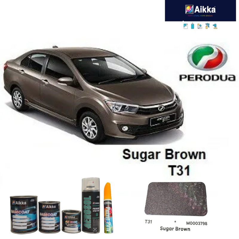PERODUA BEZZA ORIGINAL COLOUR CODE T31 / TOUCH N PEN / SPRAY KERETA ...