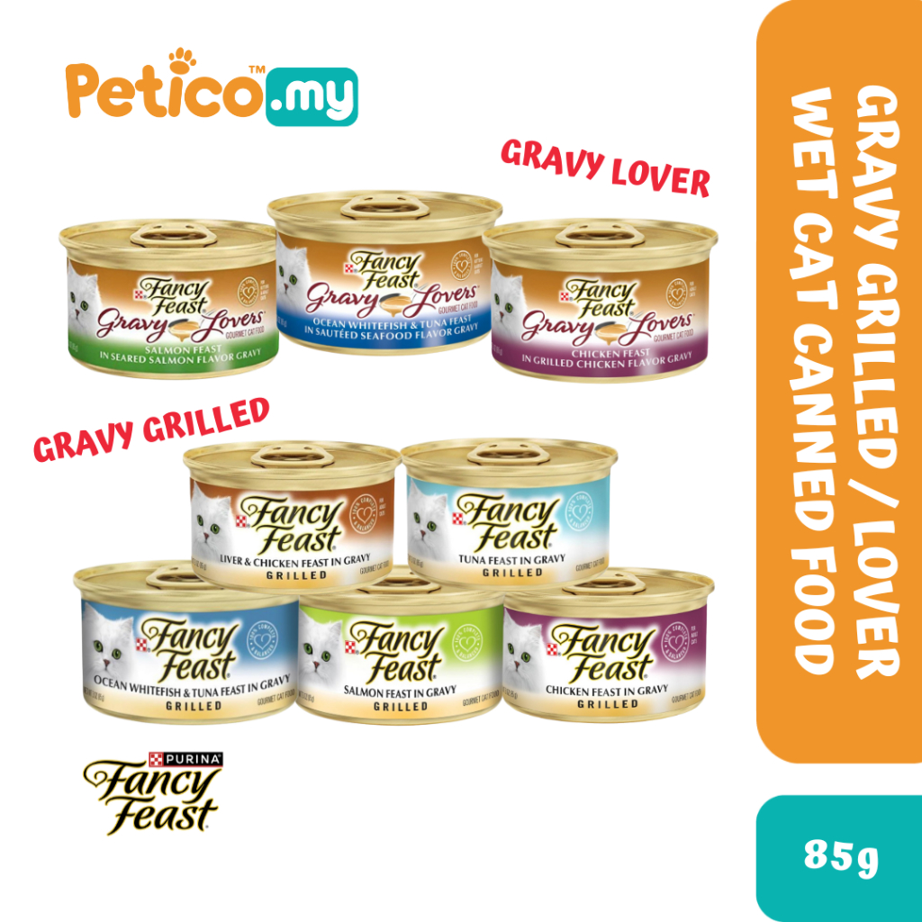 Fancy Feast Grilled 85g Gravy Gourmet Wet Cat Canned Food (Tuna/ Ocean ...