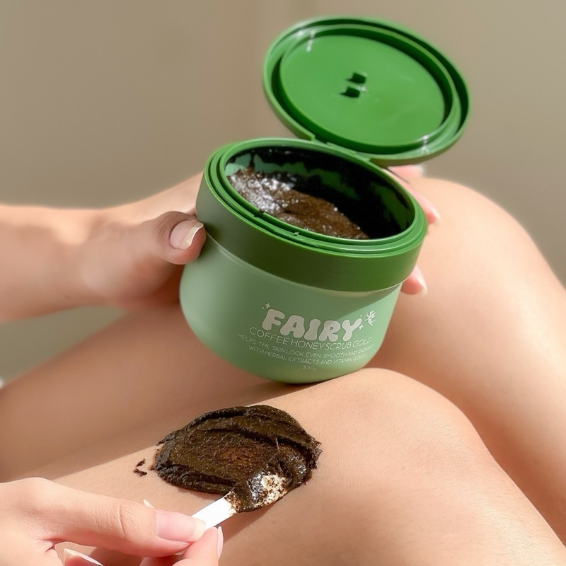 Fairy Coffee Honey scrub Gold 300gram BY Fairy scrub gluta soap ...