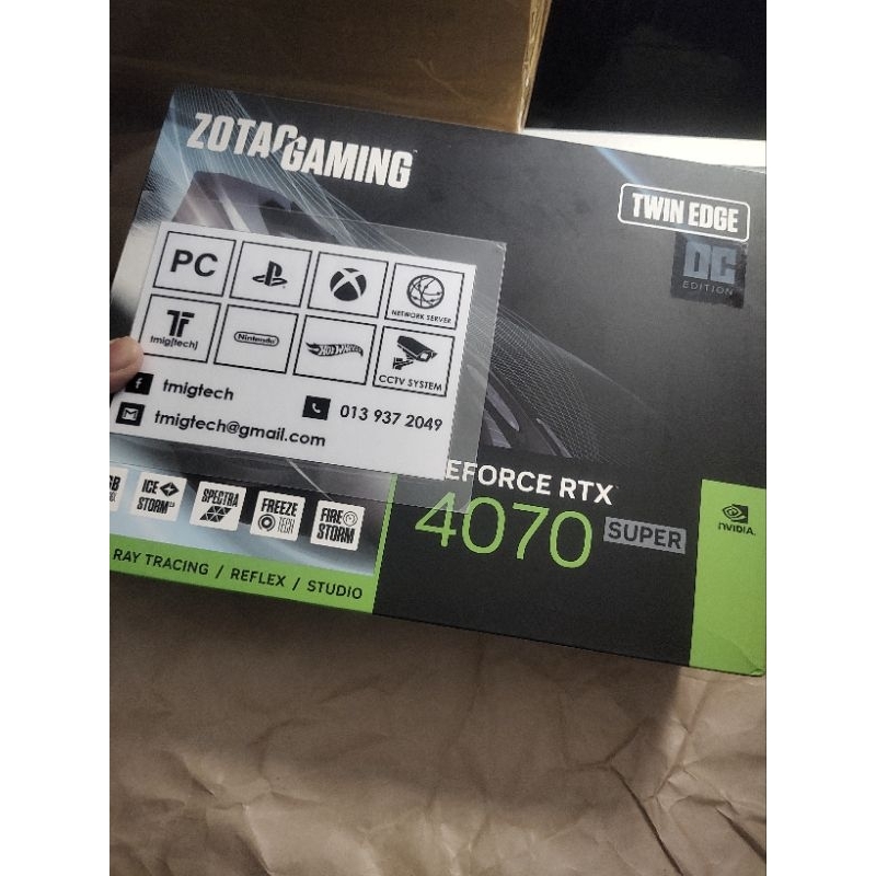 Zotac Twin Edge Nvidia RTX 4070 Super Overclock Edition 12GB | Shopee ...