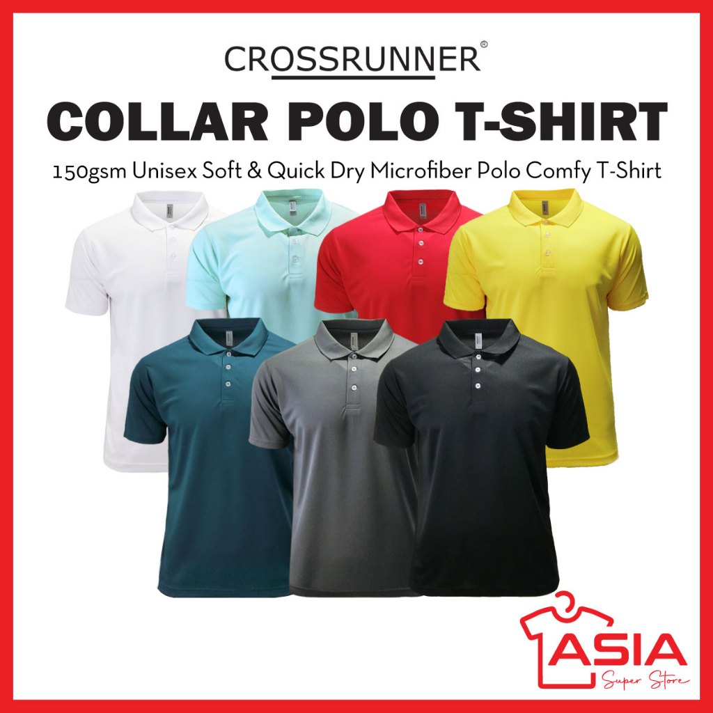 Crossrunner Quick Dry Polo T Shirt Lightweight Microfiber Polo Tshirt ...