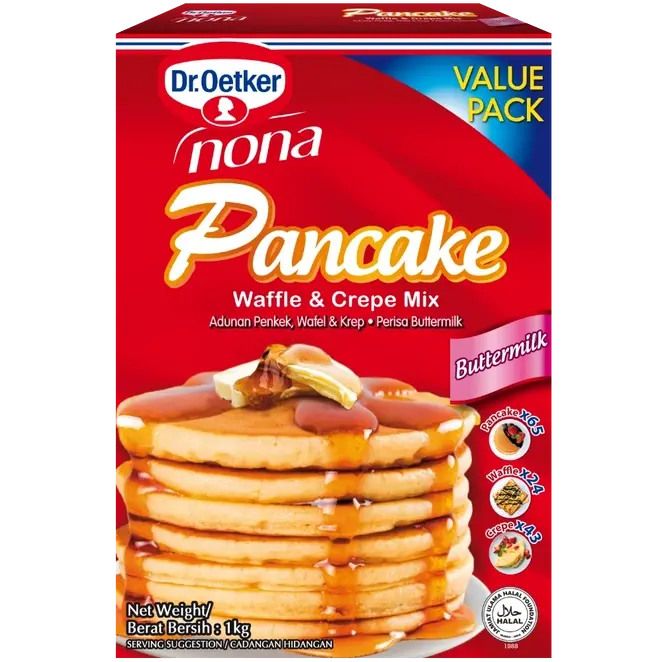 Dr.Oetker NONA Pancake Waffle & Crepe Mix (Buttermilk) | Adunan Penkek ...