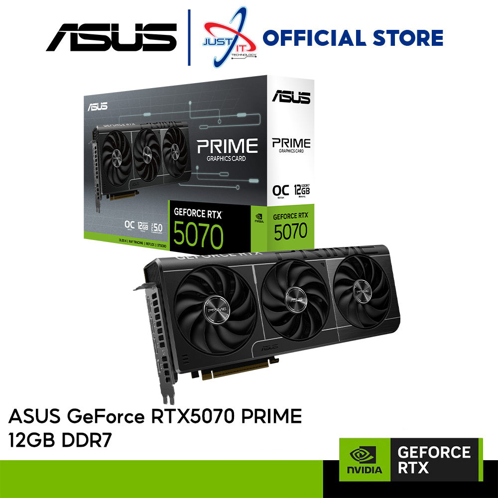 ASUS GeForce RTX 5070 PRIME OC 12GB GDDR7 GRAPHICS CARD BLACK / WHITE ( PRIME-RTX5070-O12G ...