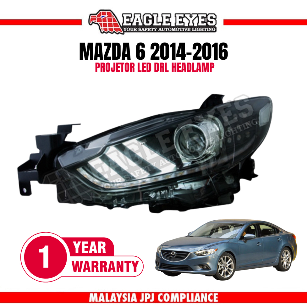MAZDA 6 2014-2016 PROJETOR LED DRL HEADLAMP | Shopee Malaysia