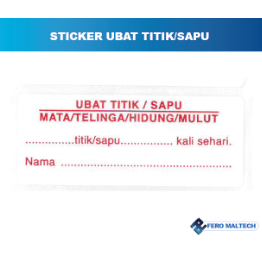 1000 pcs sticker ubat titik/ ubat sapu / mata telingan / hidung / mulut ...