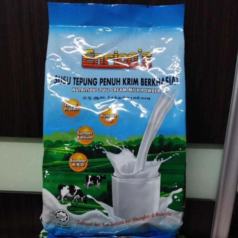 900g Enrico's Full Cream Milk Powder (Susu Tepung Penuh Krim) | Shopee ...