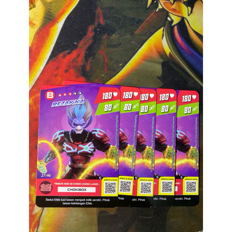 Kad Choki-choki Boboiboy Retakka | Shopee Malaysia