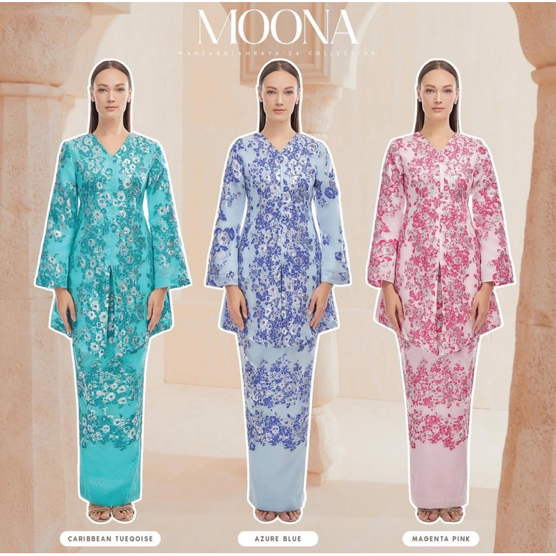SIZE XL MOONA KURUNG WANZAR BAJU RAYA ORGANZA | Shopee Malaysia