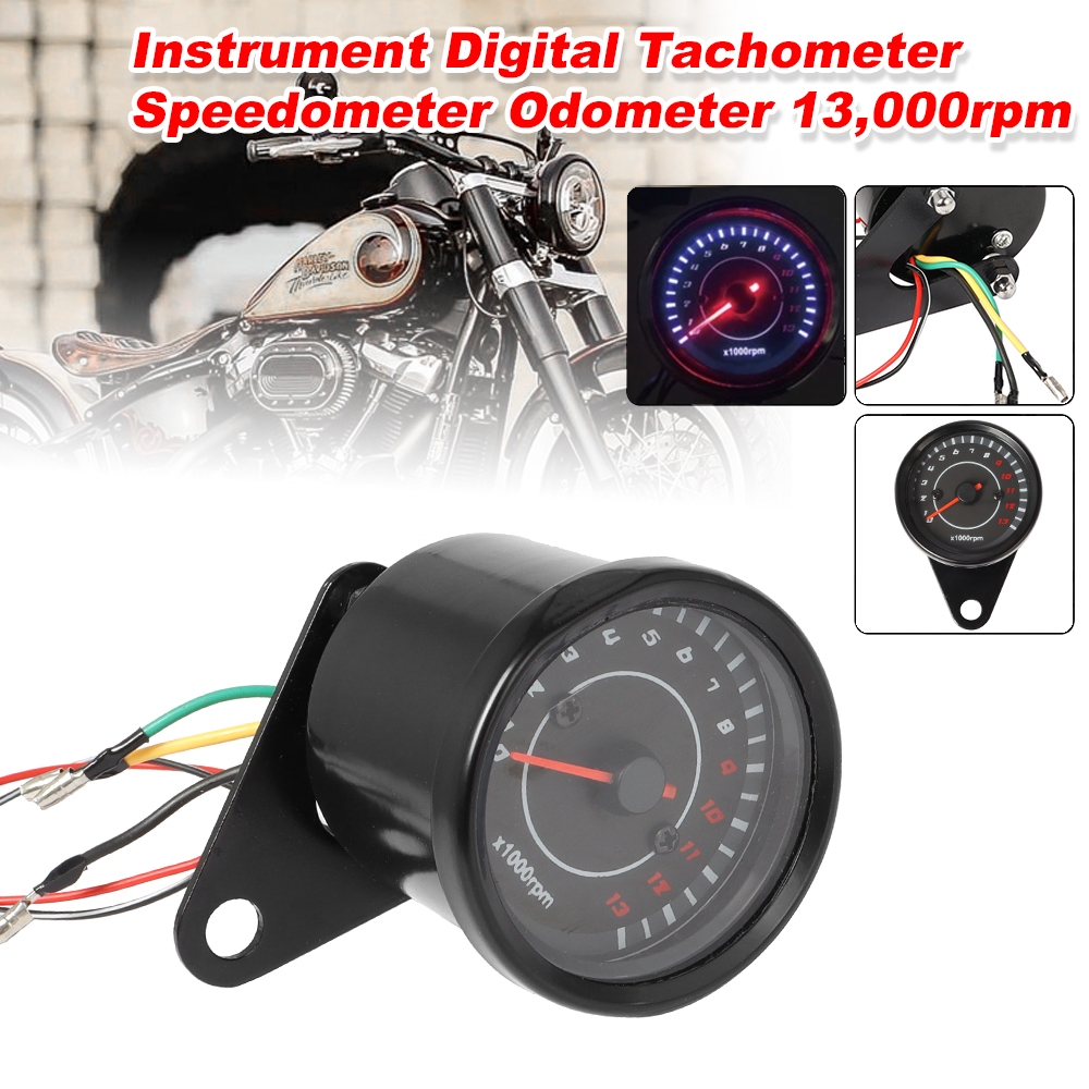 13000K RPM Meter Speedometer Meter Universal Motor Meter DC 12V 13K RPM ...