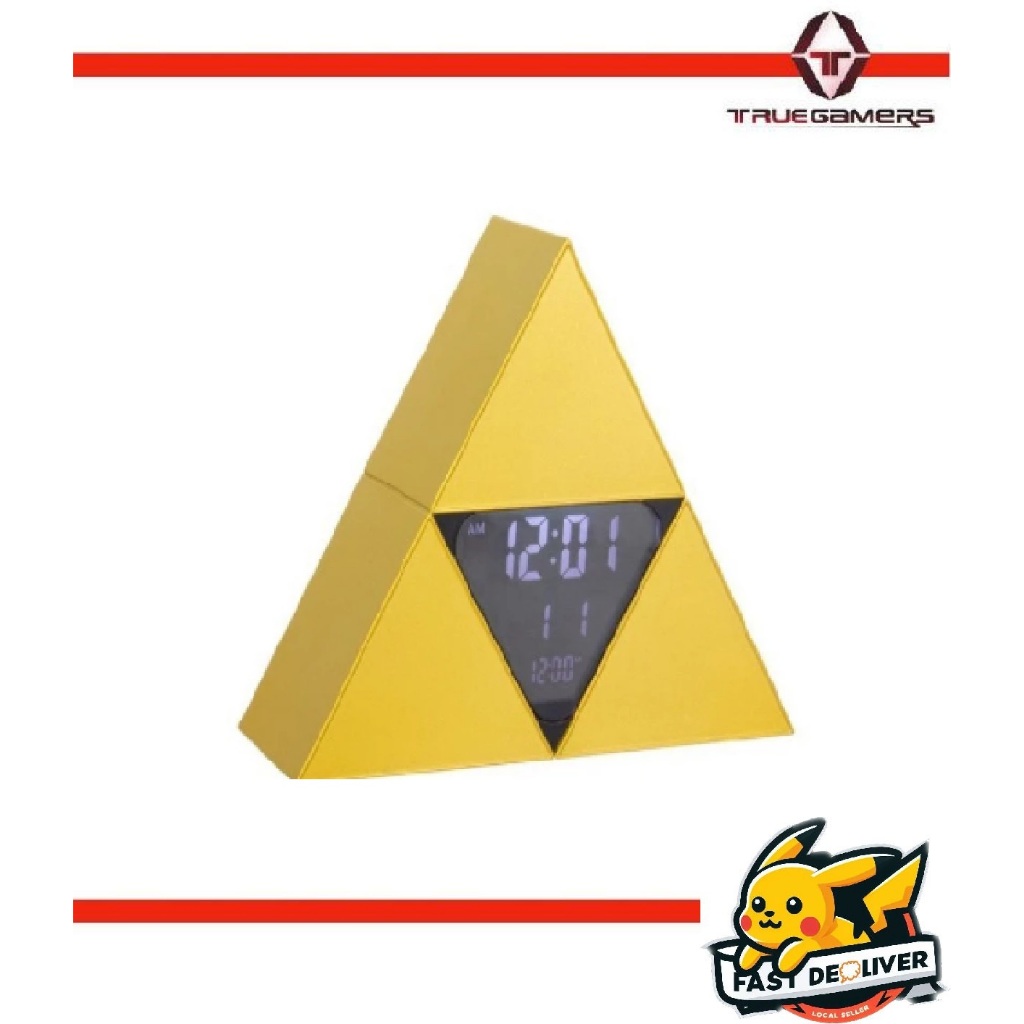 NINTENDO OFFICIAL THE LEGEND OF ZELDA TRI FORCE ALARM CLOCK | Shopee ...