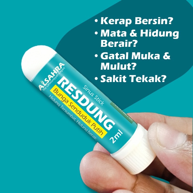 INHALER RESDUNG BUNGA SENDUDUK PUTIH | SINUS | SELSEMA | RESDUNG ...