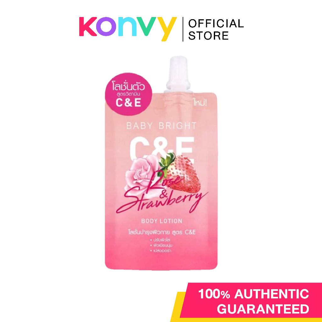 Baby Bright C & E Rose & Strawberry Body Lotion 35ml | Shopee Malaysia