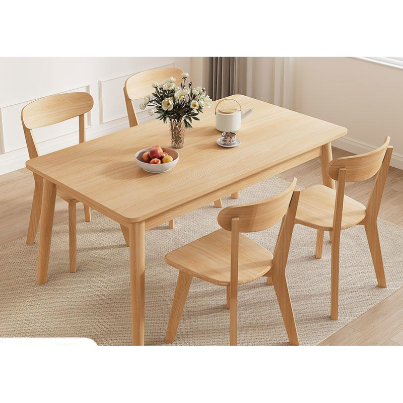 RUANG Ready Stock Scandinavian Nordic Solid Rubberwood Dining Table 3cm ...