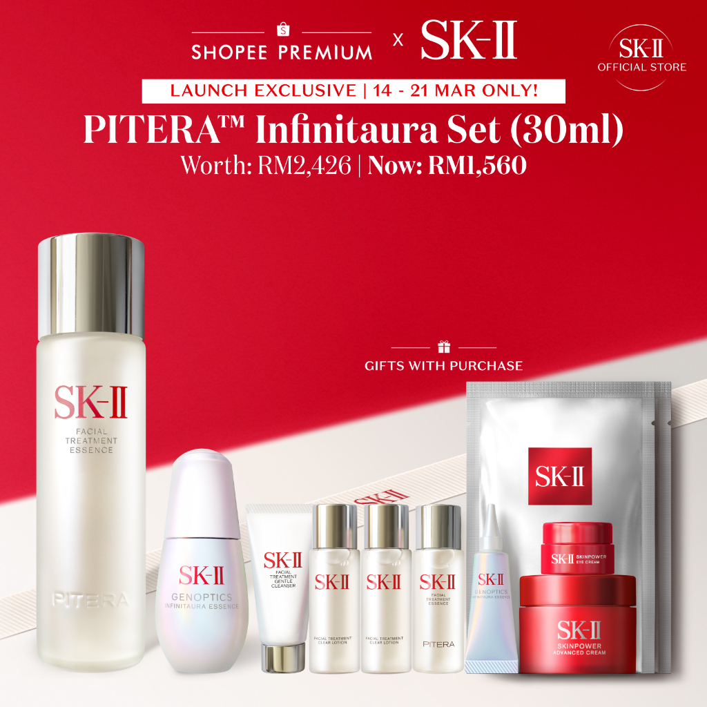 [14 - 21 Mar only] SK-II PITERA™ Infinitaura Set (30ml) + 9-Pc Gift (Worth RM2,426) | Shopee ...