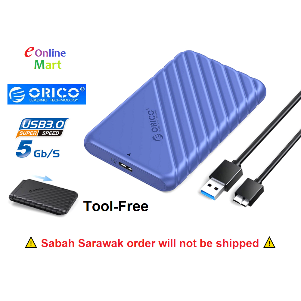 ORICO USB 3.0 2.5 inch SATA External Hard Disk Casing Tool-Free Hard ...