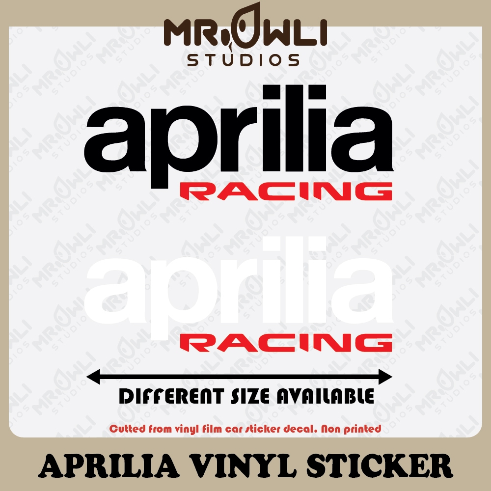 Aprilia Racing Sticker Decal Vinyl 2pcs | Shopee Malaysia