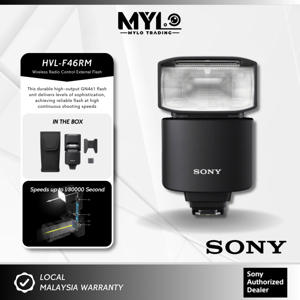(READY STOCK) Sony HVL-F46RM | HVL-F46RMA GN46 Wireless Flash for Sony A7 IV | A7R V | A7C II ...