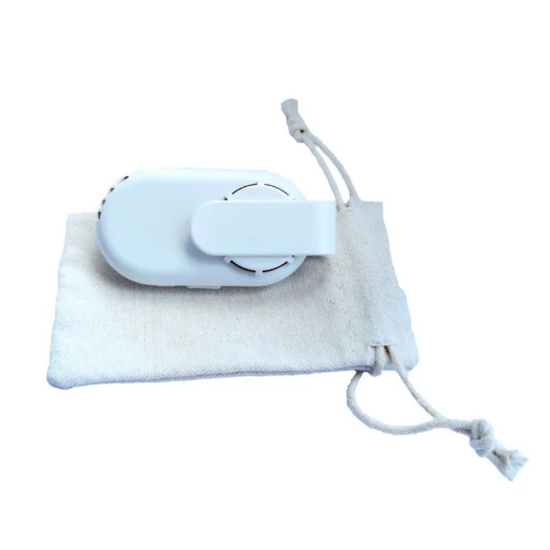 USB Rechargeable Portable Face Mask Clip-on Air Cooling Mini Fan (Fan ...