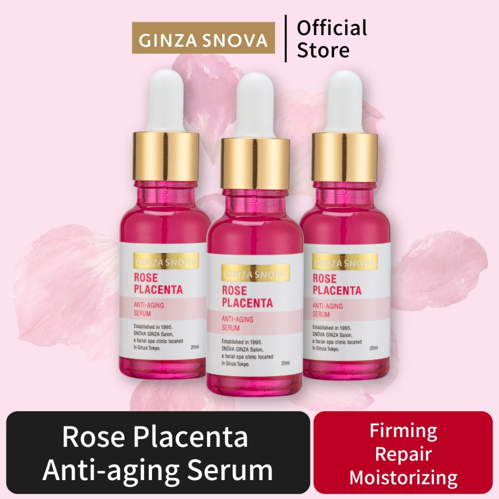 Rose Placenta Anti-aging Serum x3 | Shopee Malaysia