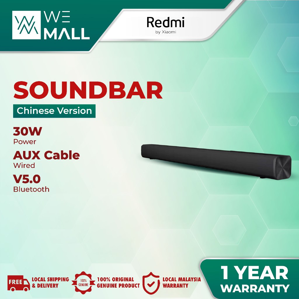RedMi 30W Sound bar Wireless Bluetooth 5.0 Home Theater Soundbar Cn ...