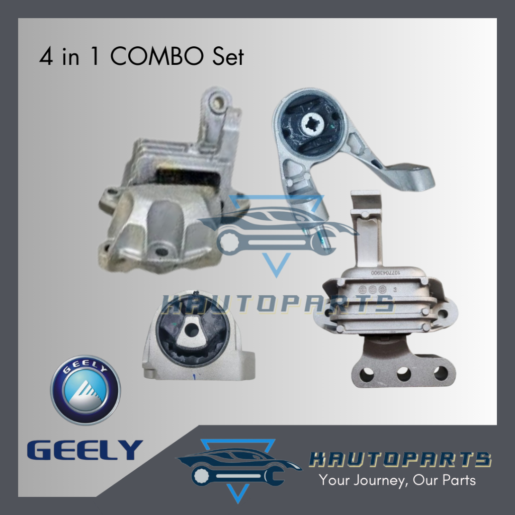 [4 IN 1 COMBO SET] Geely Engine Mounting for Proton X70 1.8 TURBO 7 ...