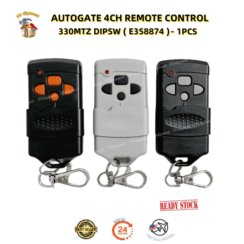 [1PCS] RC106 4CH 330mtz Kawalan Jauh DIP SWITCH | RC106 4CH 330mtz ...