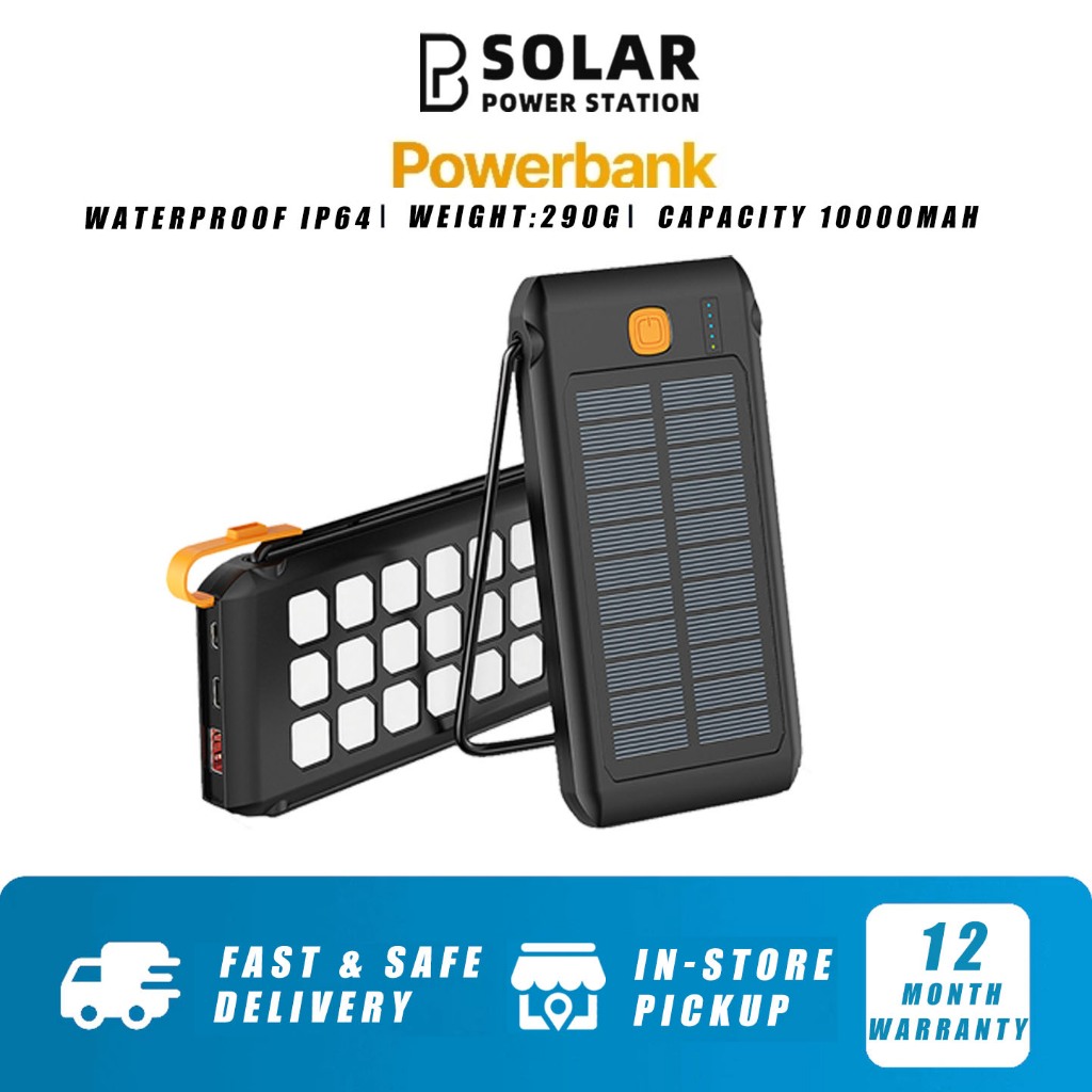 PB SOLAR powerbank 10000mah pd 18w fast charging outdoor solar charging ...