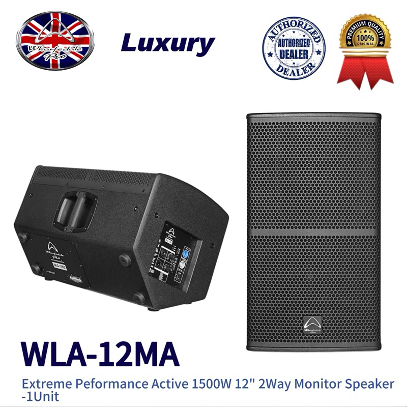 Wharfedale WLA-12MA 12” Active Monitor Speaker – 1500W Peak, Extreme Performance 1Unit | Shopee ...