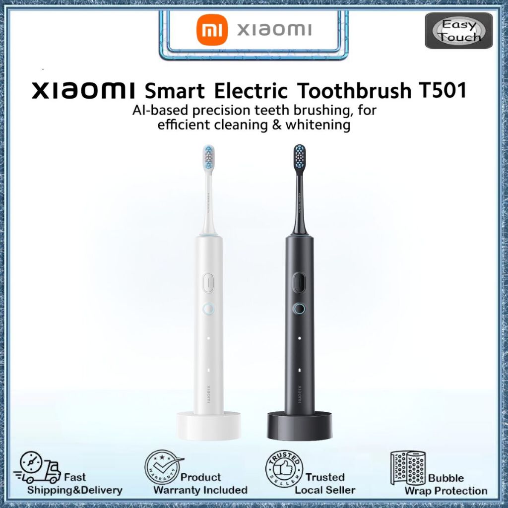 Xiaomi Smart Electric Toothbrush T501 | Up To 150 Day Long Battery Life | IPX8 | Over Pressure ...