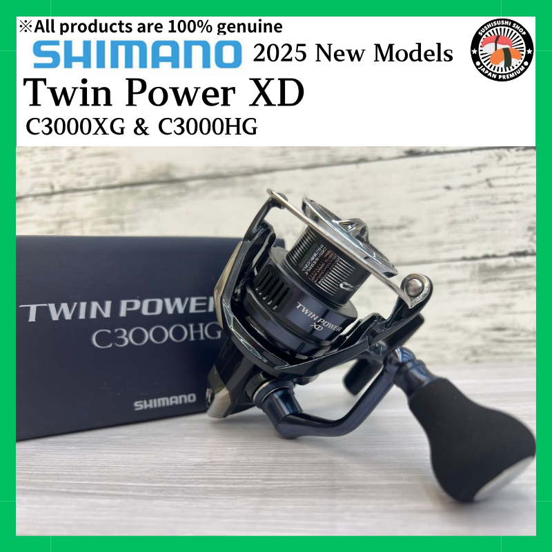 SHIMANO 2025 Twin Power XD Spinning Reel Series - Models C3000XG & C3000HG 2025 New Model ...