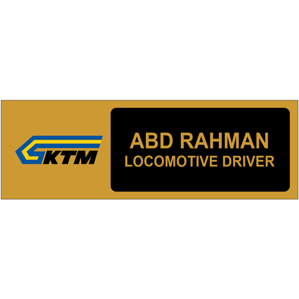 NAMETAG KTMB/METAL/75X25MM | Shopee Malaysia