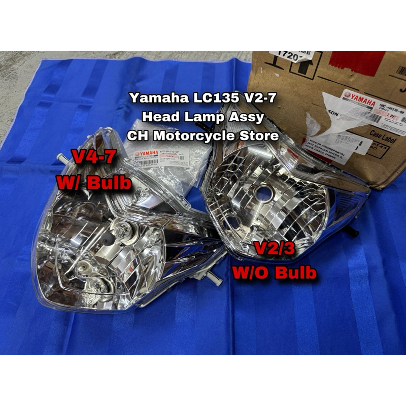 Original Yamaha LC135 V4 V5 V6 V7 V2 V3 Head Lamp Lampu Kepala Headlamp Hong Leong Light ...