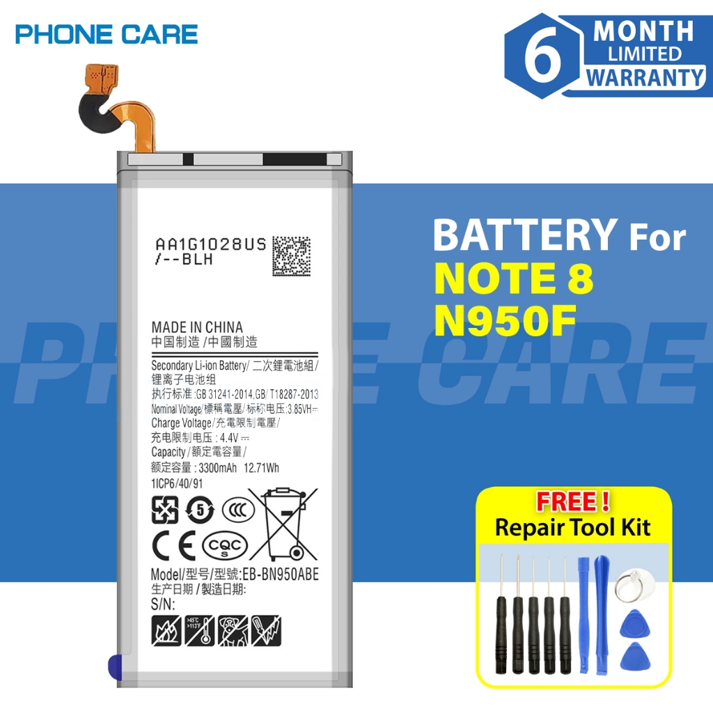 Battery EB-BN950ABE Compatible For Samsung Note 8 N950F (3300mAh) | Shopee Malaysia