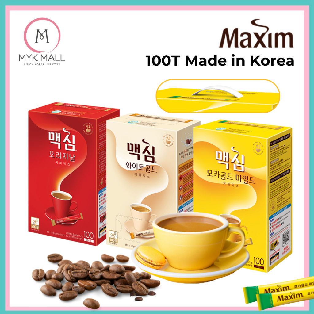 Korea Maxim Coffee 20/100T Mocha Gold/White Gold/Original | Shopee Malaysia