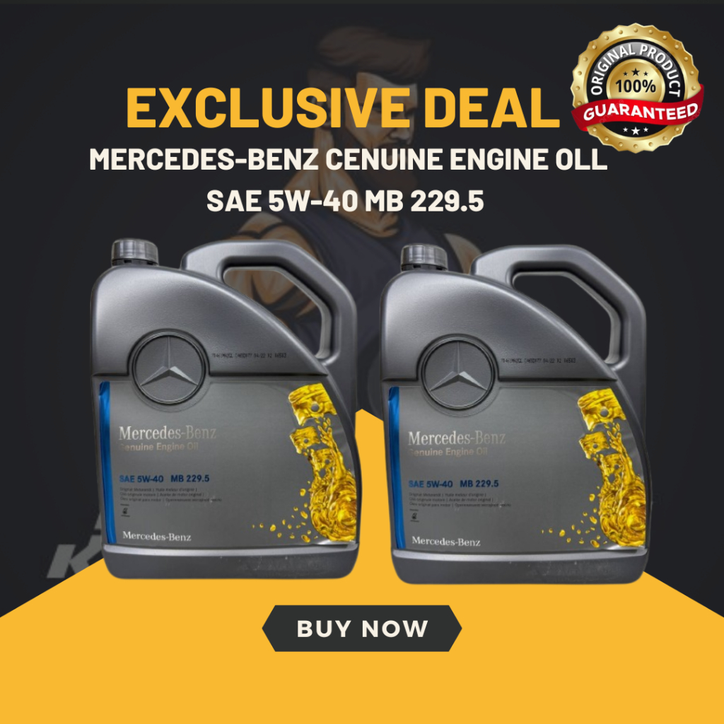 Genuine Mercedes Benz Original Fully Synthetic Engine Oil 5W40 5 LITER ...