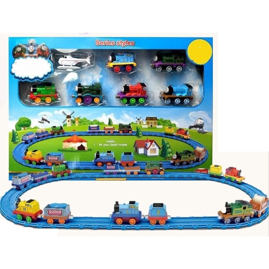 Children Magnetic Train With Train Track Toy Play Set For Kids Vehicles ...