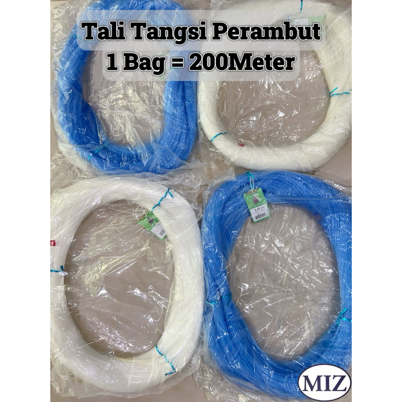 1.00MM 1.10MM 1.30MM 1.50MM X 200Meter Tali Tangsi Rawai Tali Pancing ...
