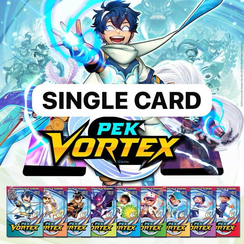 (SINGLE CARD) VORTEX LOOSE PEK VORTEX KAD LOOSE BOBOIBOY MONSTA GALAXY ...