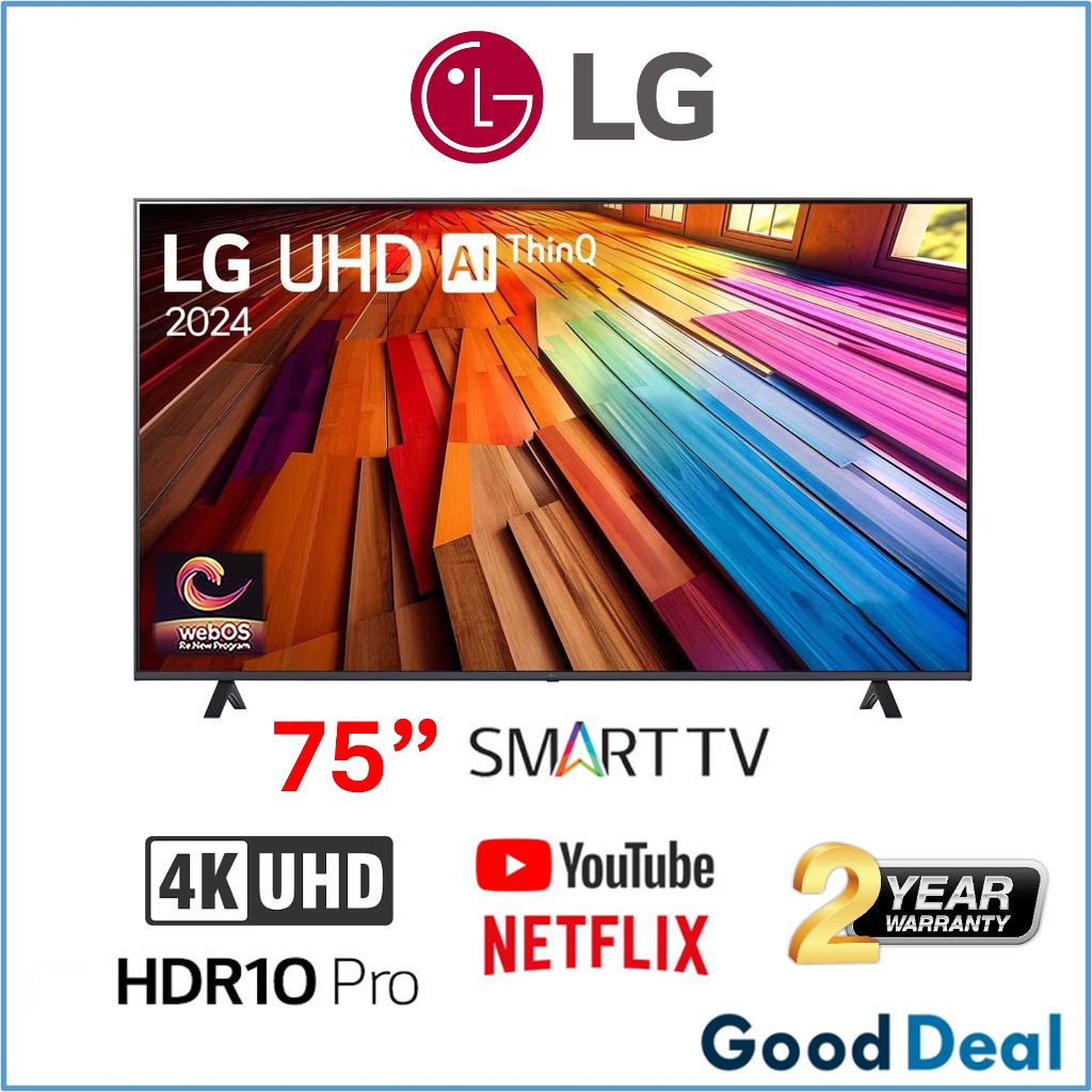 LG 75UT8050PSB 75" / 86UT8050PSB 86" 4K UHD AI Smart LED TV | Shopee ...