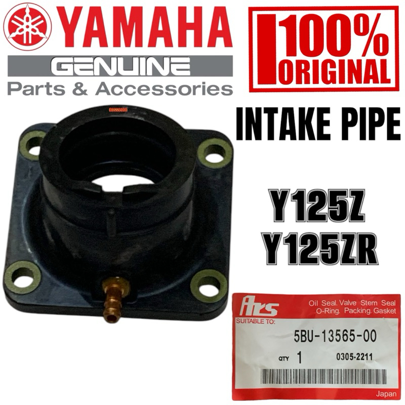 🔥100% ORIGINAL ARS YAMAHA Y125Z / Y125ZR CARBURETOR JOINT INTAKE PIPE ...