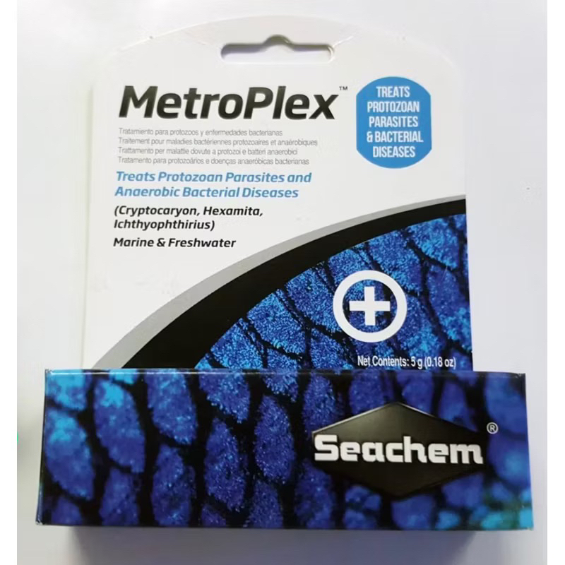 SEACHEM MetroPlex (5G) Treats protozoan parasites and anaerobic ...